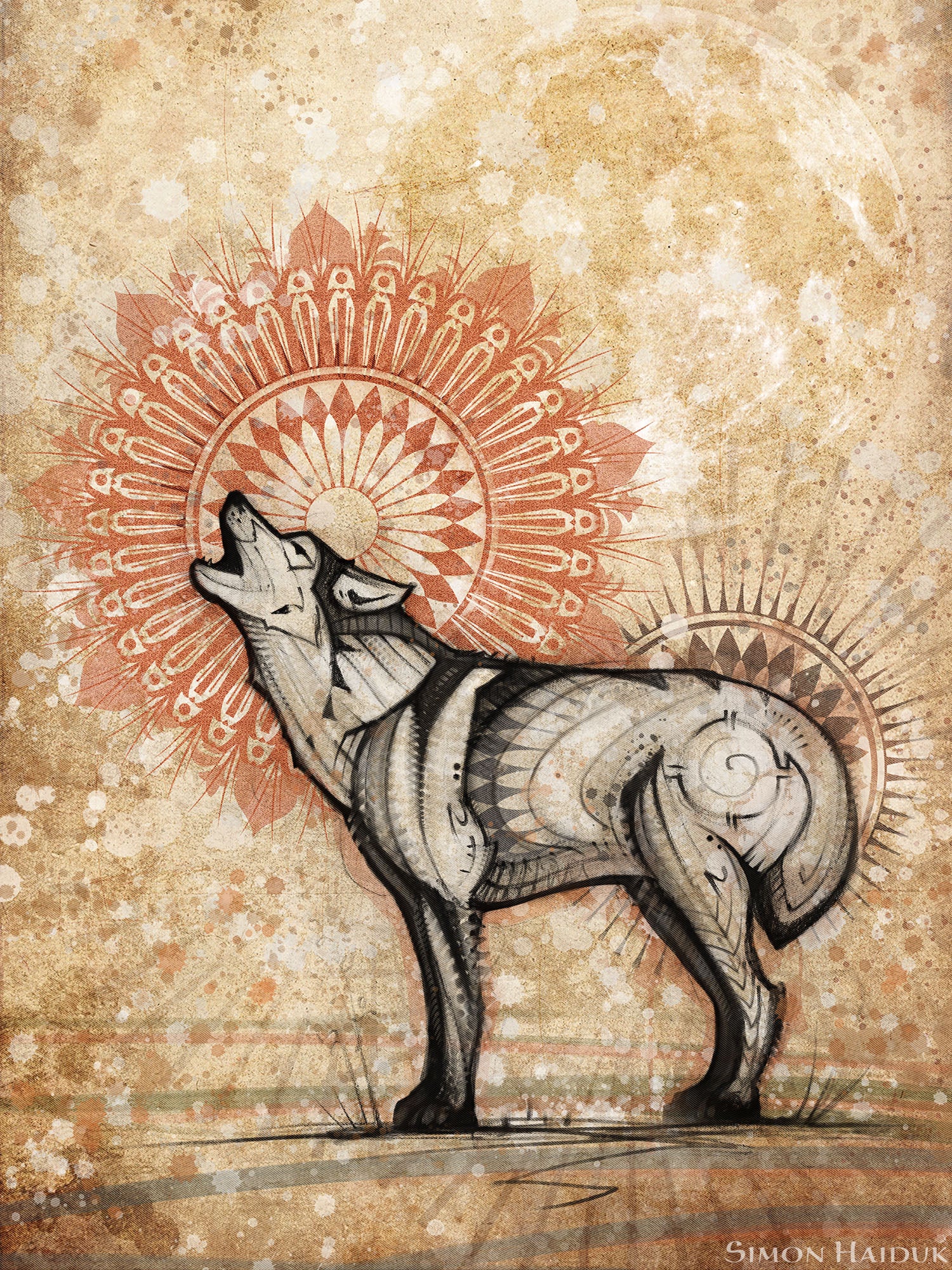 Native American Totem Wolf Wolf Spirit Animal | Wolf Totem & Power